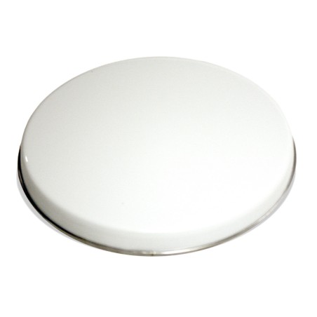 Cache plaque émail 16 cm coloris blanc