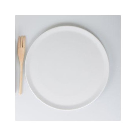 Plat à tarte 35,5 cm en porcelaine blanche